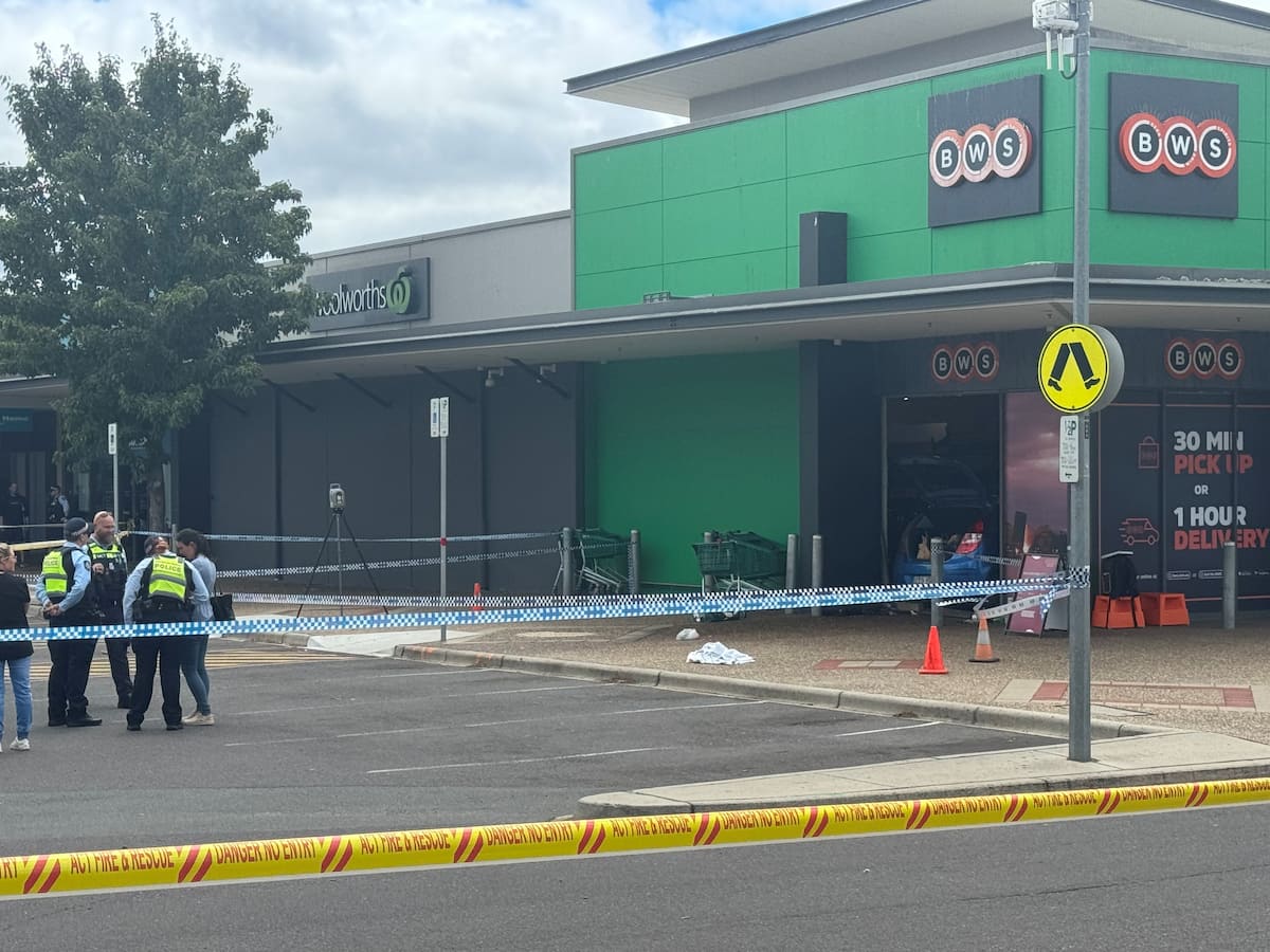 One injured after car smashes through window at Mawson shops | Canberra ...